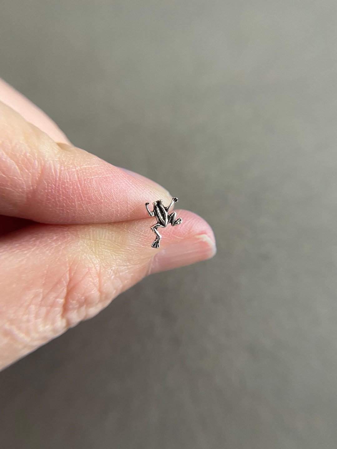 Silver Frog Nose Studs - Sterling Silver - Etsy