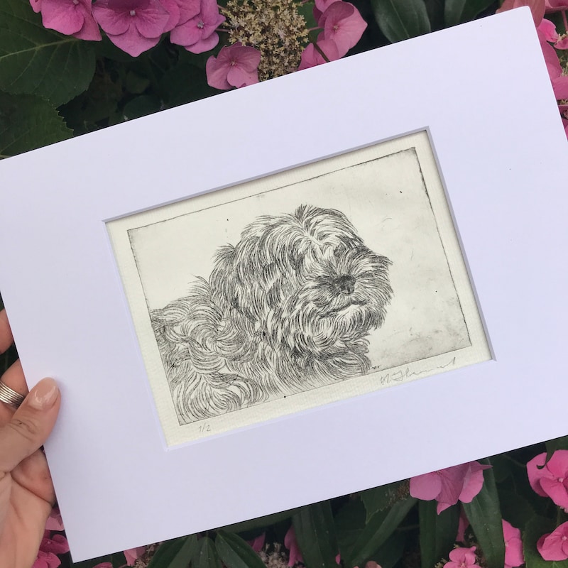 Dog Etching - Etsy