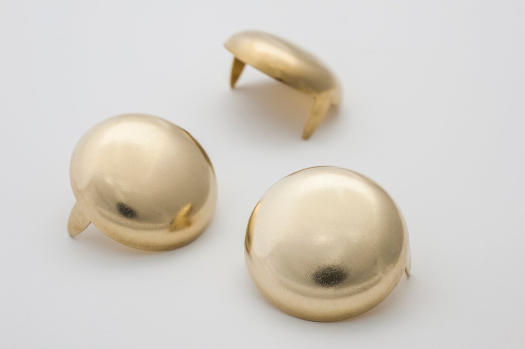 Dome Studs (bag of 25) Giant 25mm (1") Brass Dome Studs for Punk ...
