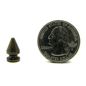 13mm Antique Brass Screwback Tree Spikes. Bag of 20. Leathercraft or ...