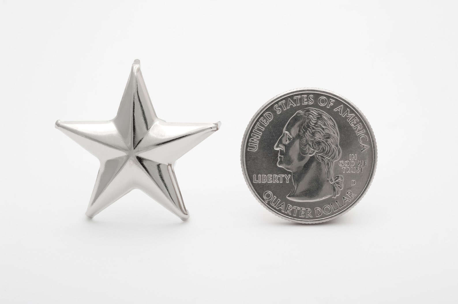 Bag of 25 Large 1 1/8" (30mm) Silver Star Studs - Etsy