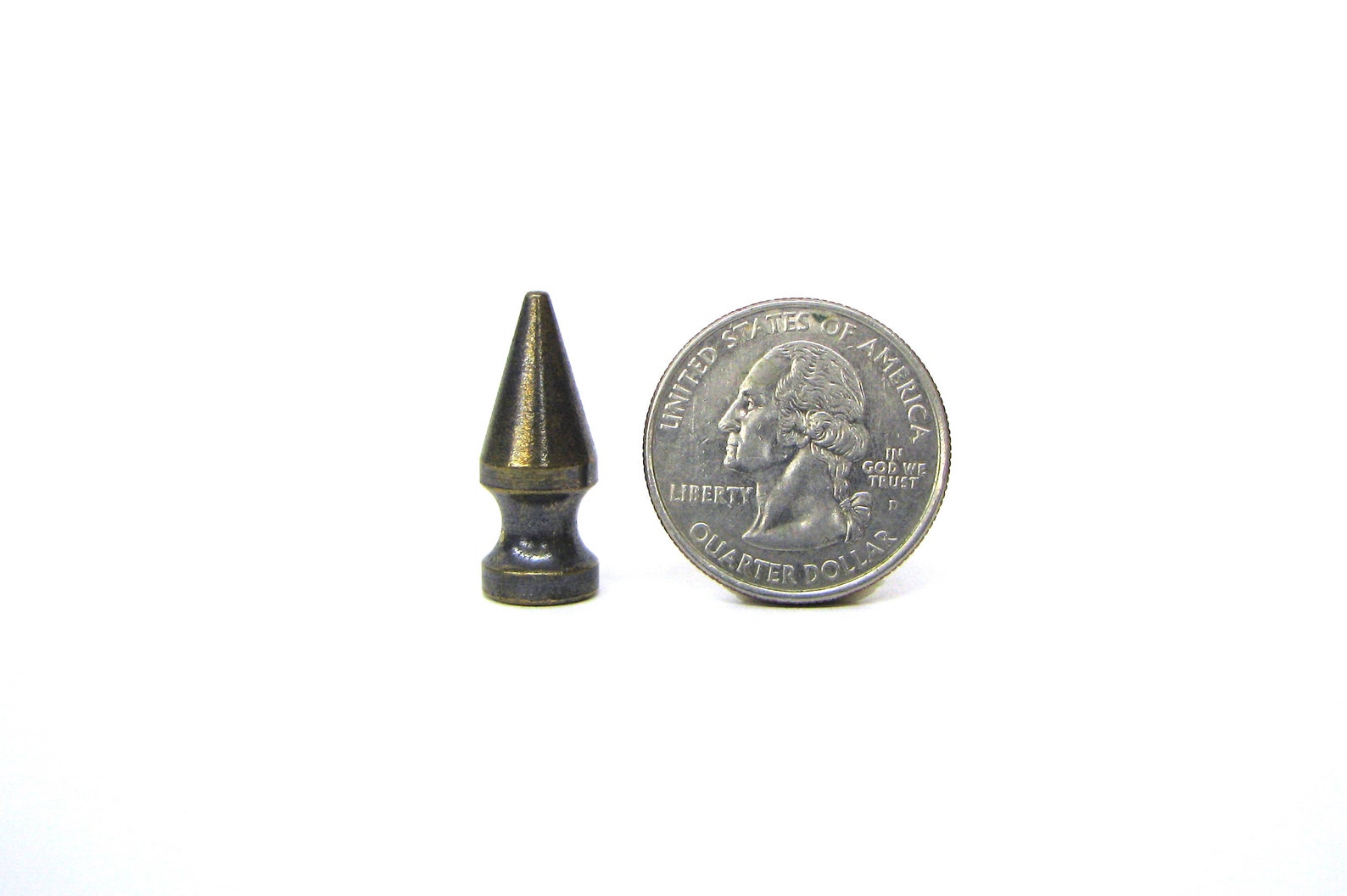 24mm Antique Brass Screwback Tree Spikes. Bag of 20. Leathercraft or ...