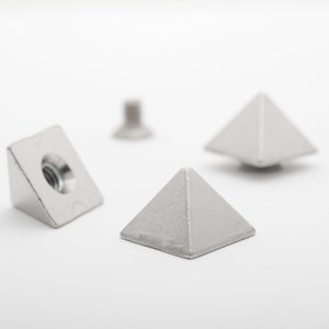 1/2" (13mm) Silver 4-sided Pyramid Spikes - Bag of 100 - Etsy