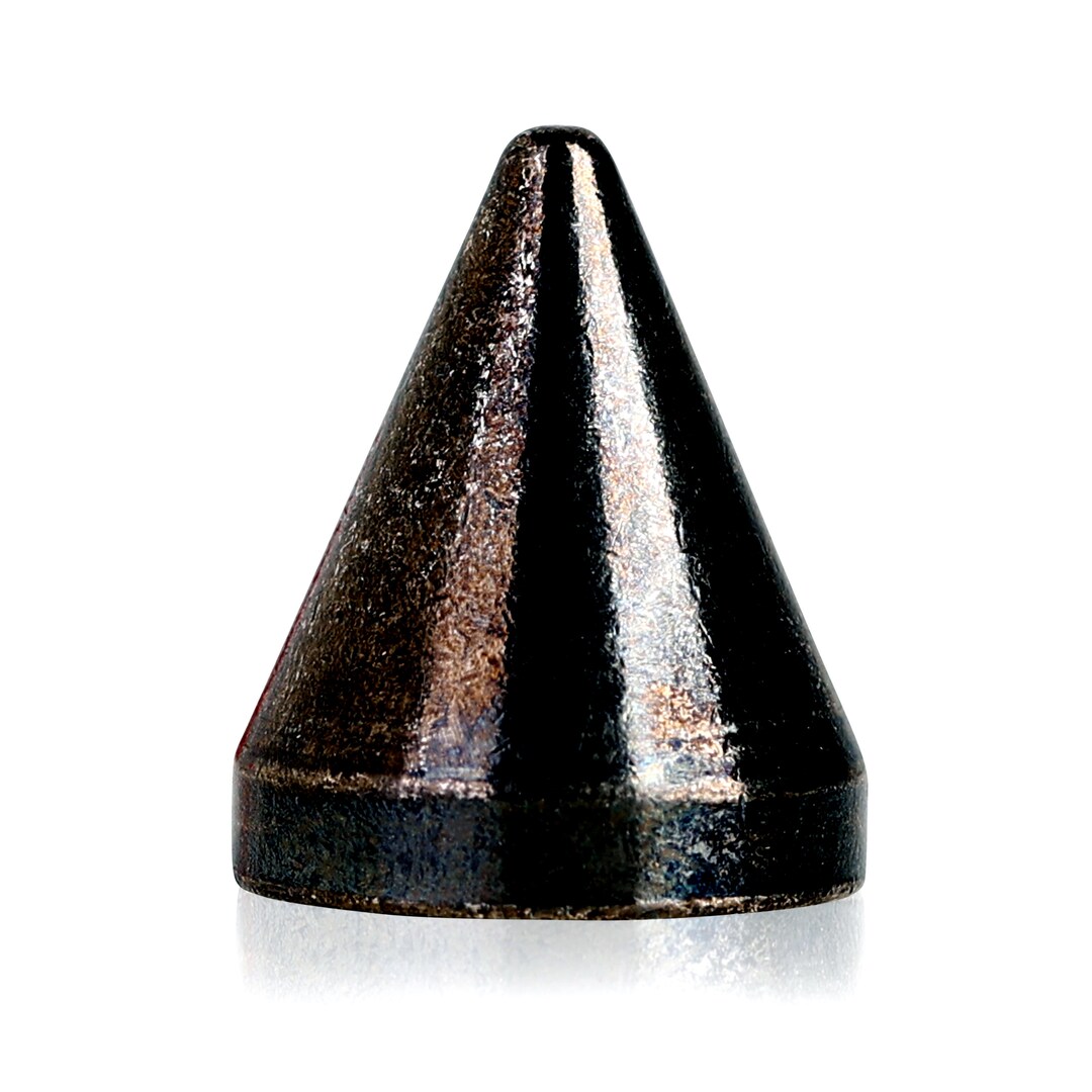 19mm (3/4") Gunmetal Bulldog Cone Spikes. Bag of 20. Leathercraft or ...