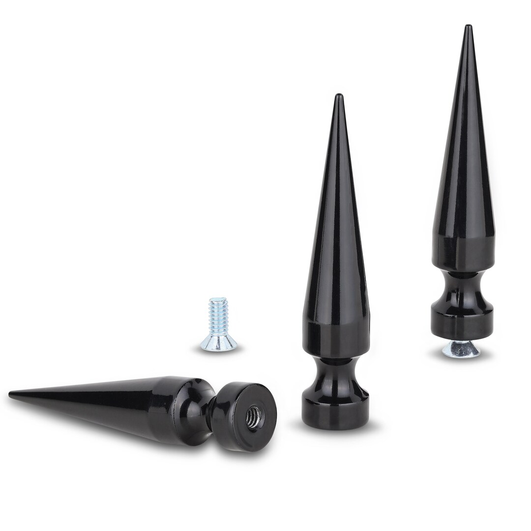 Four Giant Black Size95 Spike 3.75 Inch or 95mm Tall. (4 Spikes) Made ...