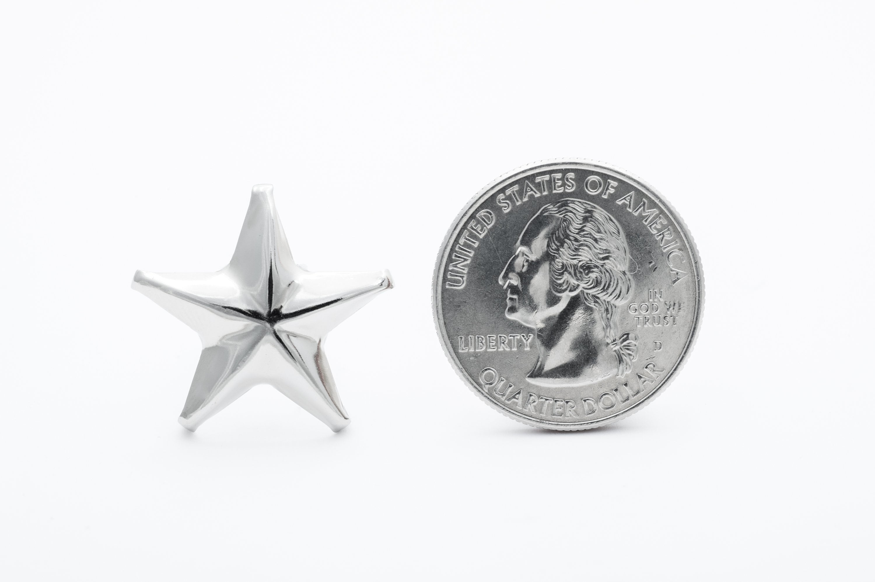 Bag of 25 Medium 1" (24mm) Silver Star Studs - Etsy