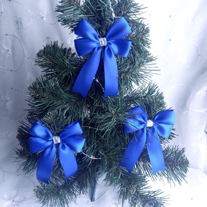 Royal Blue Winter Ribbon - Etsy UK