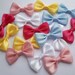 10 X Small Mini Bows Satin Ribbon Bows 4.4 X 2.4 Mm Wide Baby Colours ...