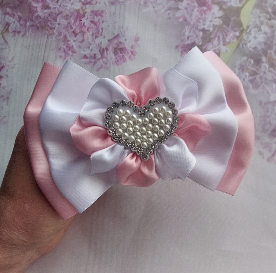 Satin Bow for Baby Pram Hood Pushchair Car Seat Stroller Nursery ...