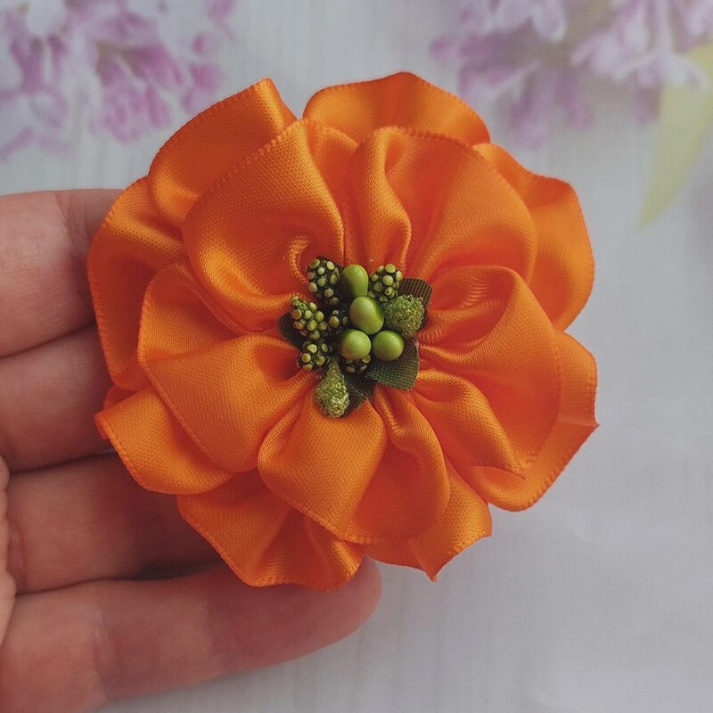 Orange Brooch - Etsy UK