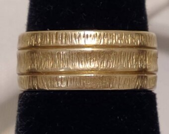 Heavy Gold Ring | Etsy