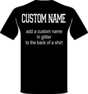 Custom Glitter Name Add On | Etsy