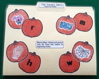 BEEP BEEP Beginning Sounds File Folder Game Ready to | Etsy