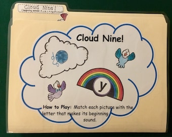 BEEP BEEP Beginning Sounds File Folder Game Ready to | Etsy