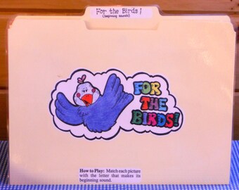 BEEP BEEP Beginning Sounds File Folder Game Ready to | Etsy