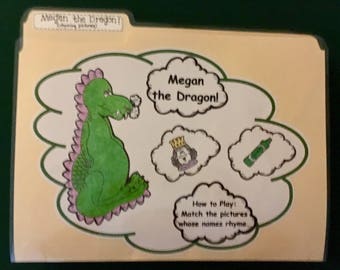 DINO DO-ERS Rhyming File Folder Game Ready to play No | Etsy