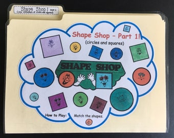 SHIPSHAPE MATH Shapes in our environment File Folder Game