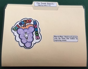 BEEP BEEP Beginning Sounds File Folder Game Ready to | Etsy