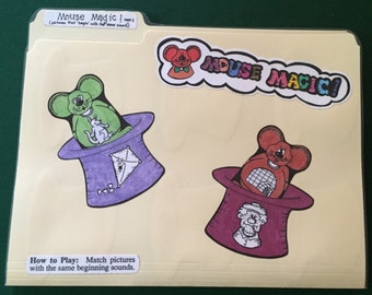 BEEP BEEP Beginning Sounds File Folder Game Ready to | Etsy