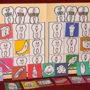 TIC TAC TOOTH Dental Health File Folder Game Ready to | Etsy