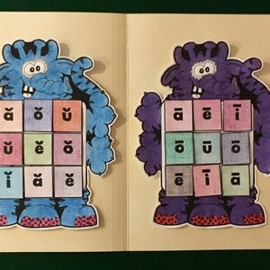 MONSTER MADNESS Vowels long and Short File Folder Game | Etsy