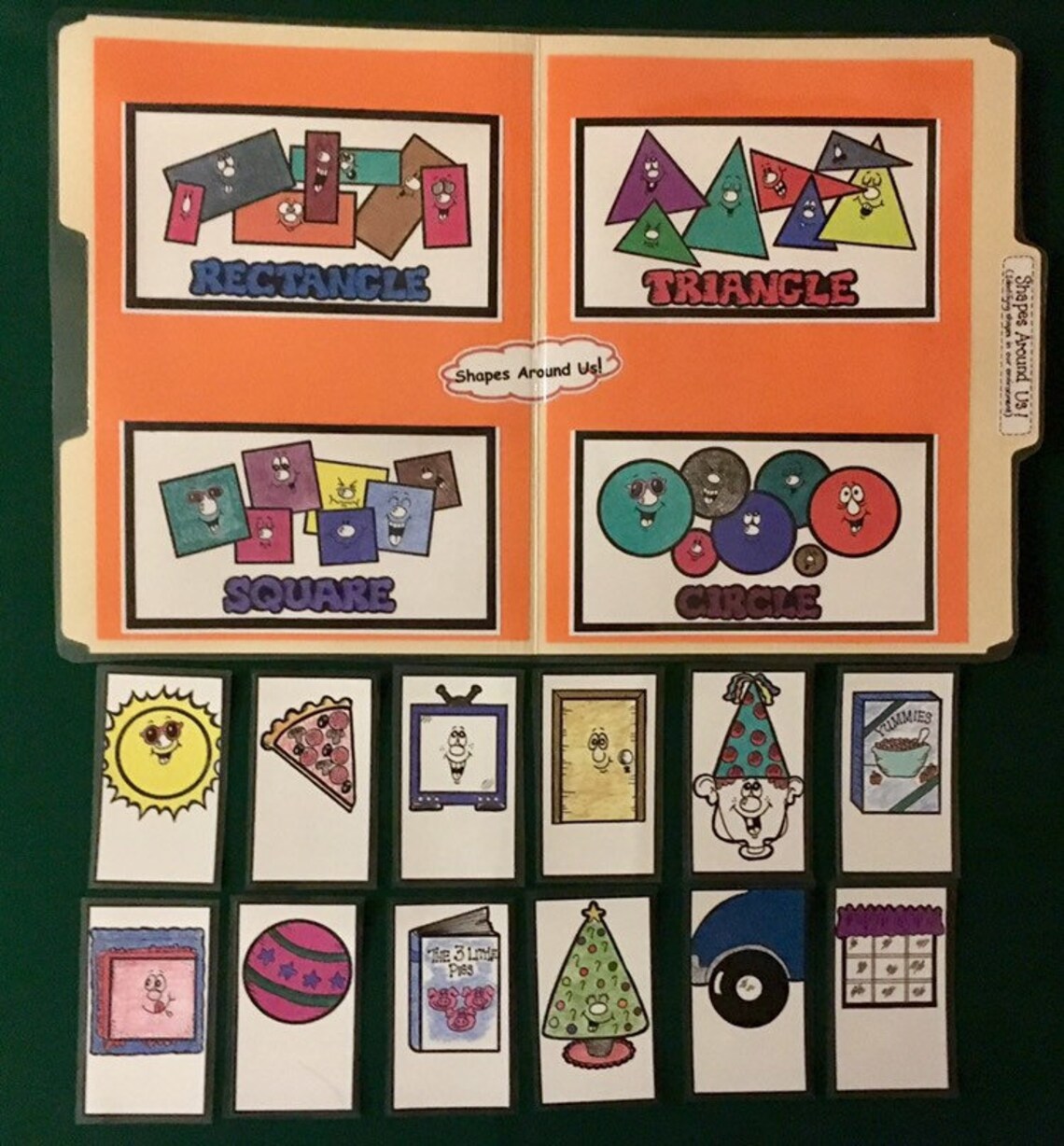 SHAPES AROUND US Shapes in our environment File Folder | Etsy