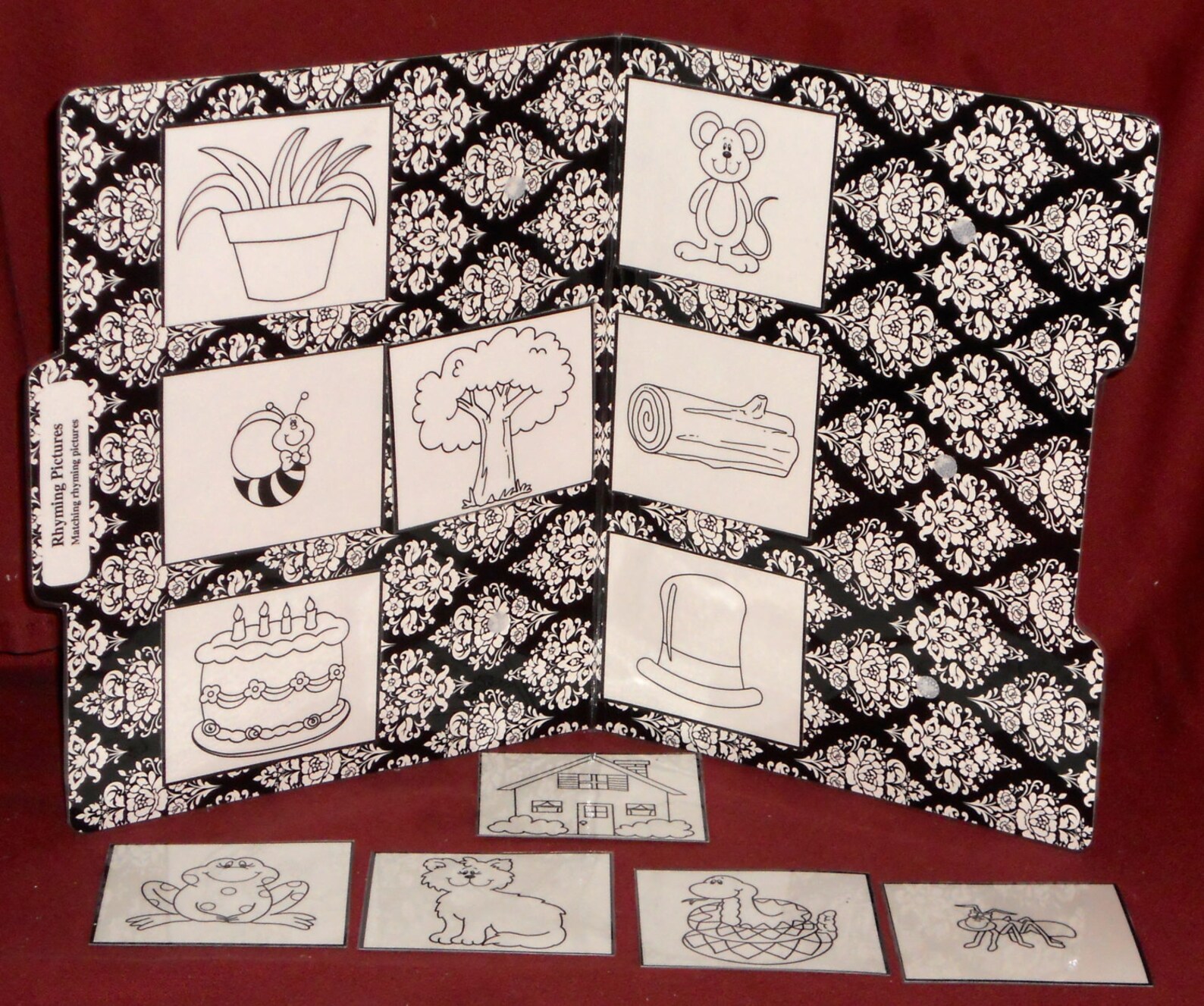 RHYMING PICTURES Rhyming File Folder Game Ready to Play | Etsy
