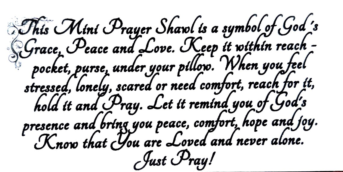 Mini Prayer Shawl pray | Etsy