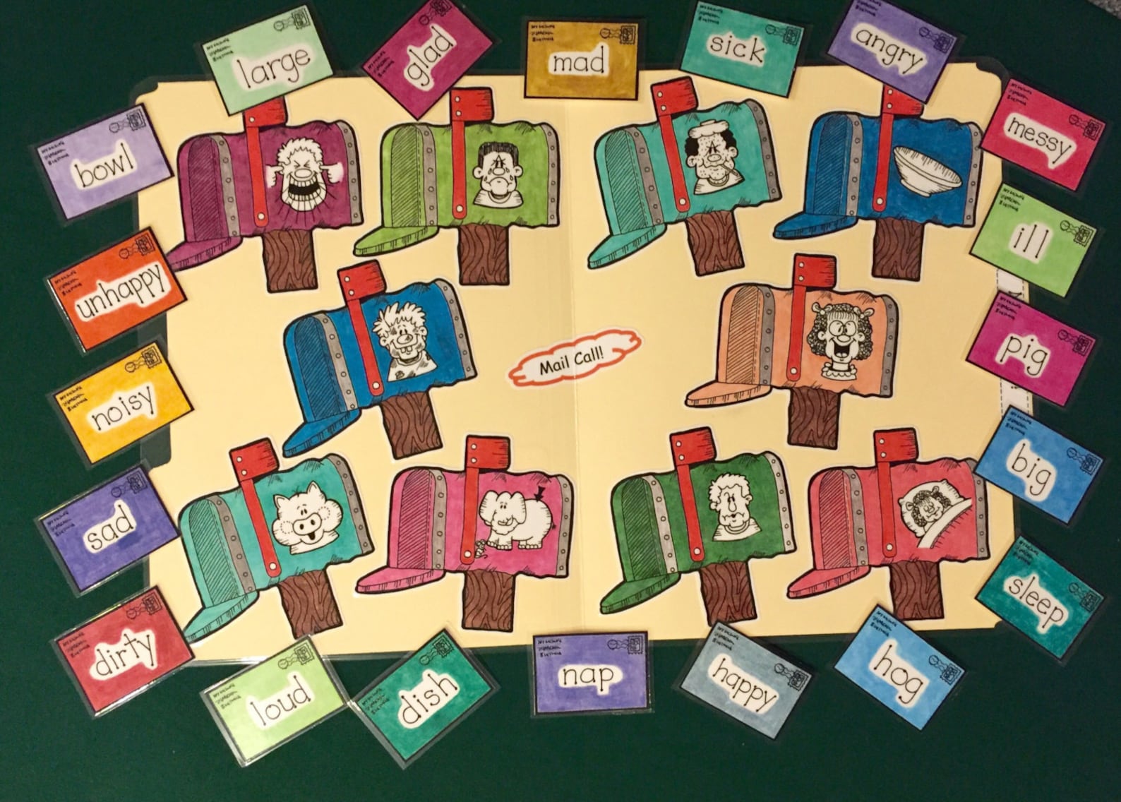 MAIL CALL Synonyms File Folder Game Ready to play No | Etsy