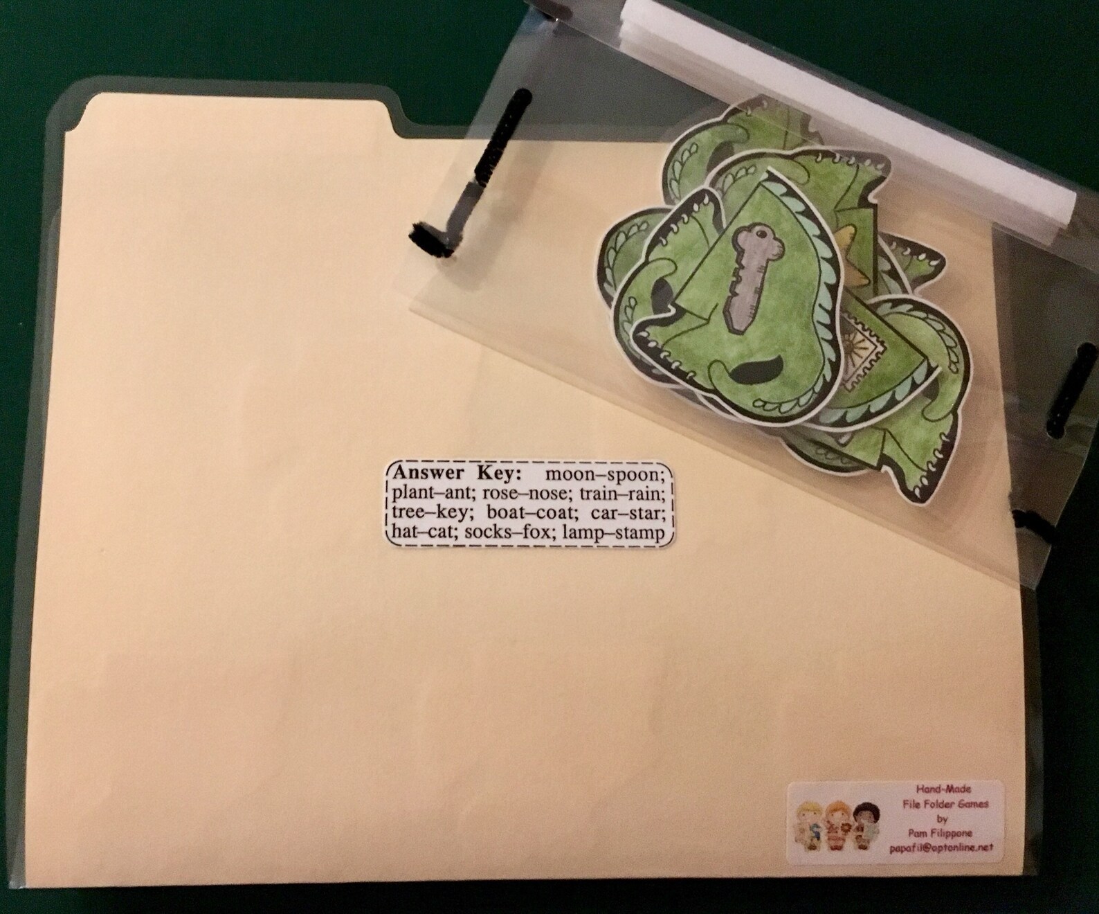 DINO DO-ERS Rhyming File Folder Game Ready to Play No | Etsy