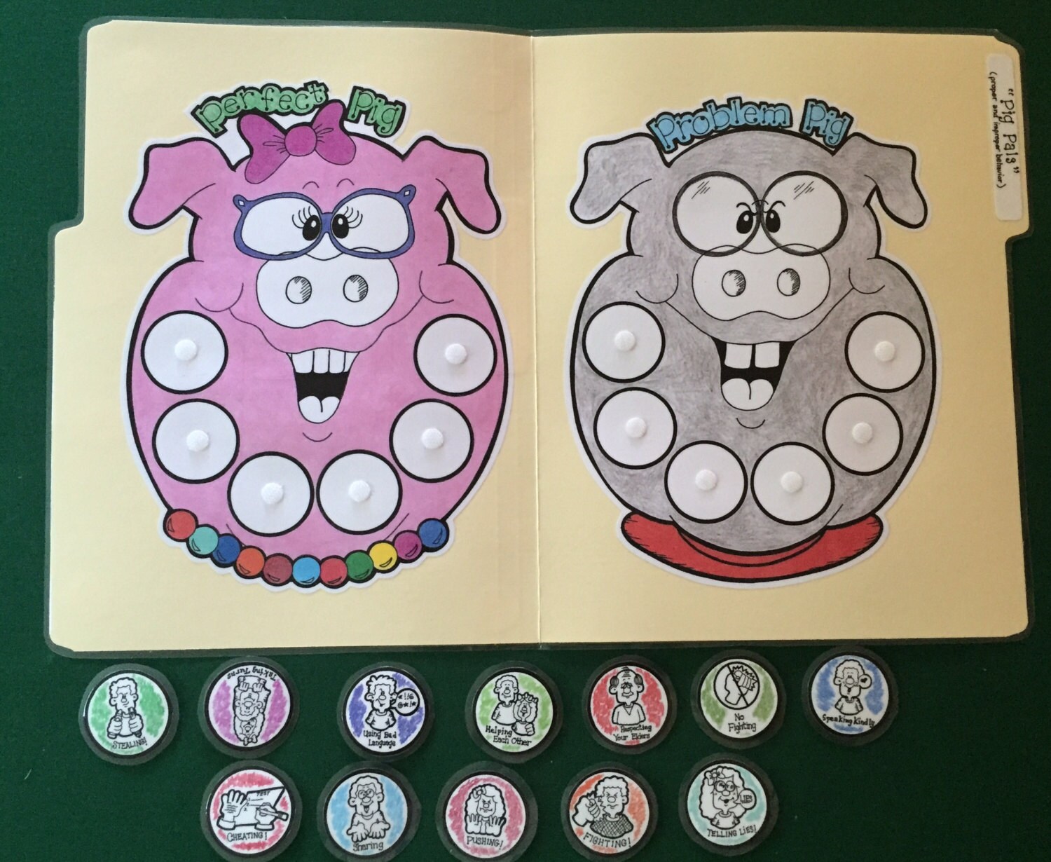 PIG PALS Behaviors: Good/Bad File Folder Game Ready to | Etsy PIG PALS Behaviors: Good/Bad File Folder Game Ready to | Etsy