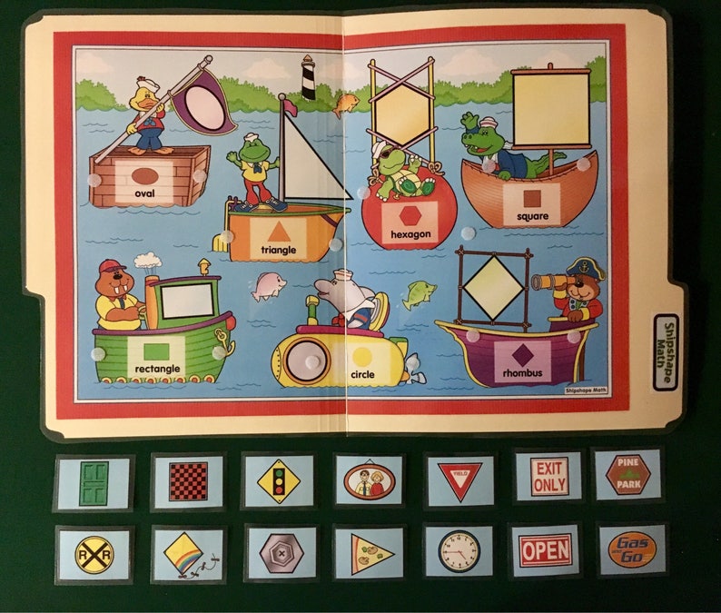 SHIPSHAPE MATH Shapes in our environment File Folder Game | Etsy