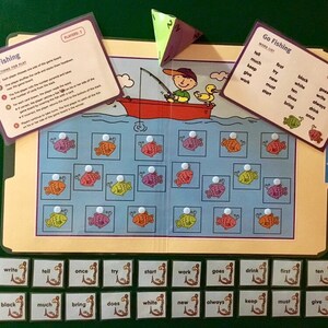 GO FISHING Sight Words File Folder Game Ready to play | Etsy