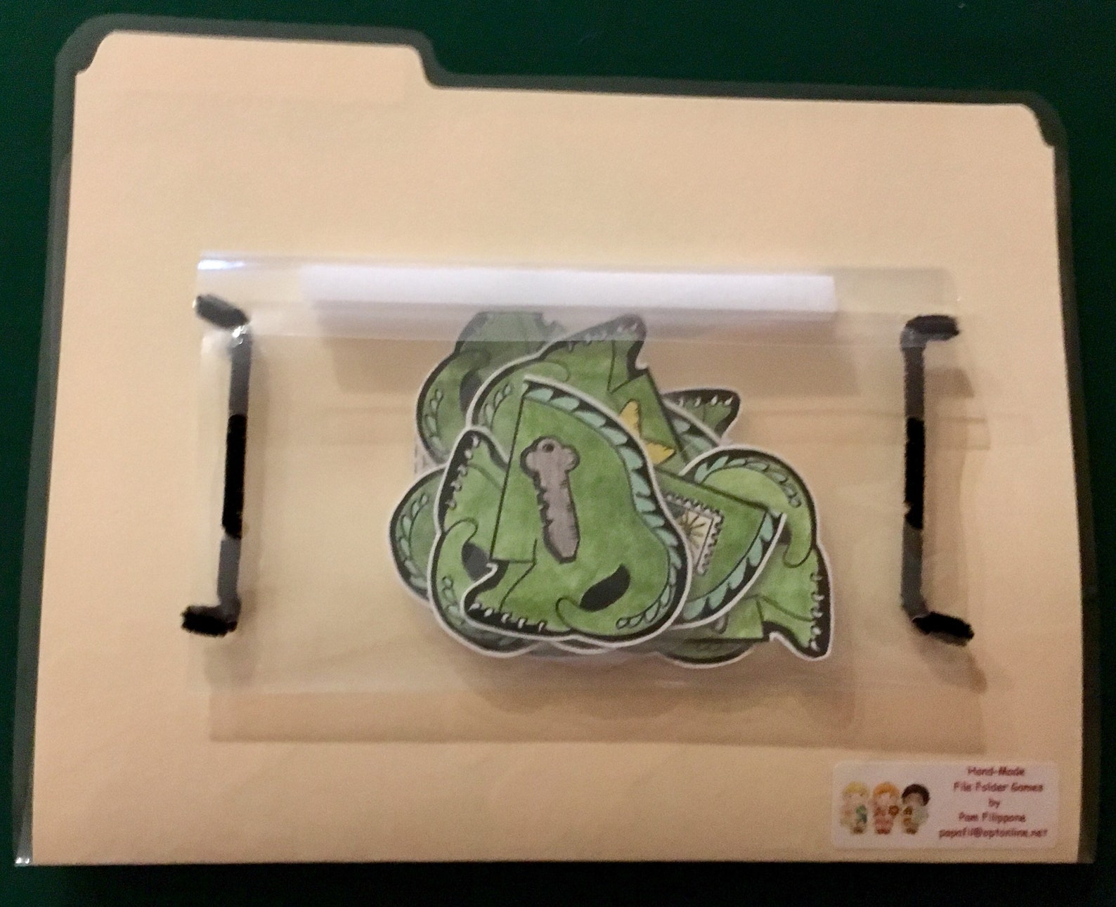 DINO DO-ERS Rhyming File Folder Game Ready to Play No | Etsy