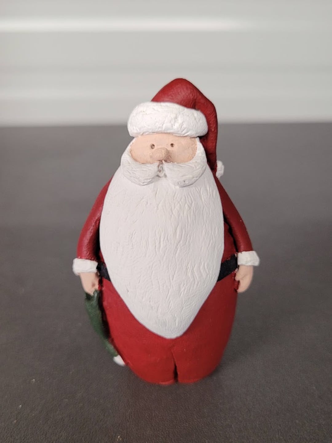 3 JS Roly Poly Style Partially Painted Santa With a - Etsy