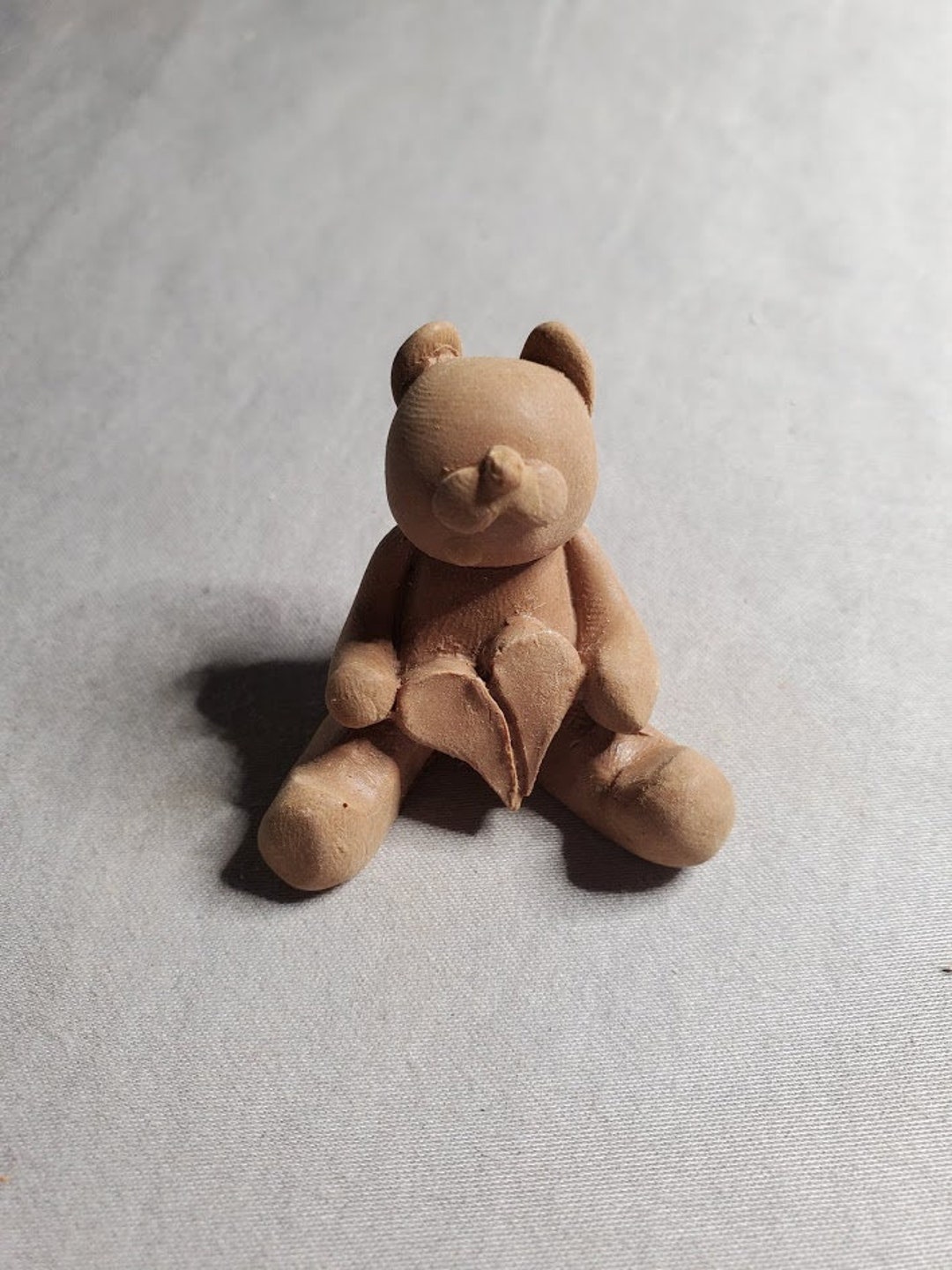 Lot of 5 Pieces 1 Unfinished Miniature Pecan Resin Bear With Broken ...