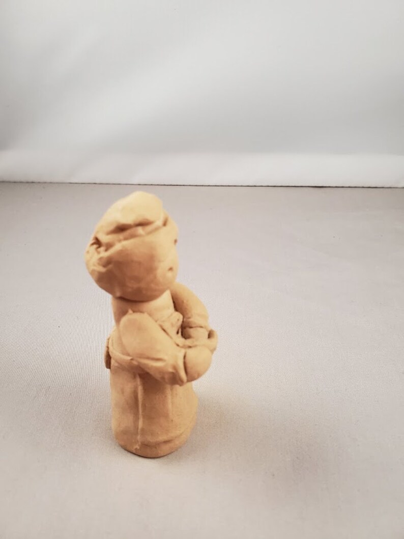 3 Unfinished Pecan Resin Figurine of Ethnic Girl With - Etsy
