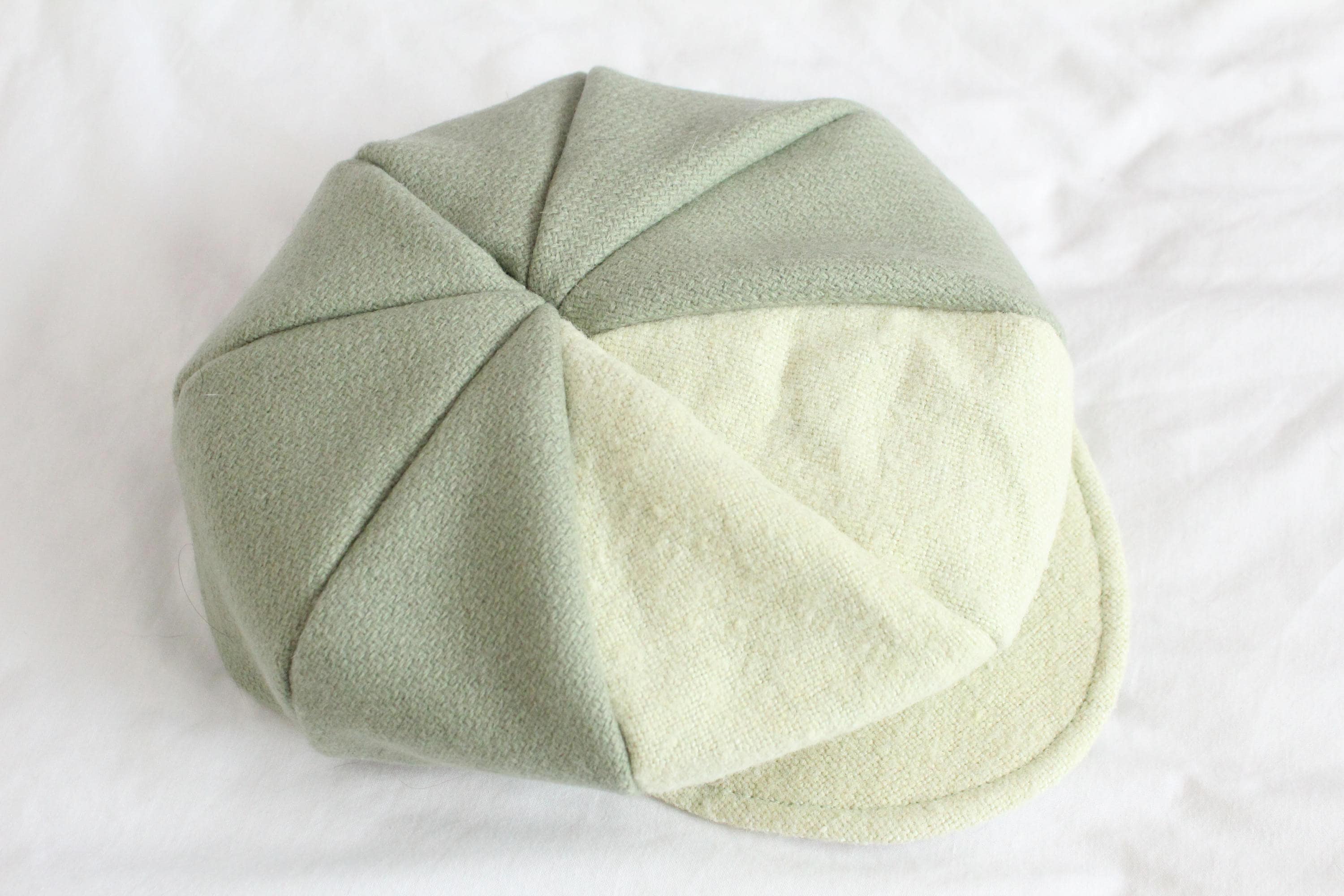 Mixed Green Newsboy Hat, Patchwork Poorboy Cap - Etsy