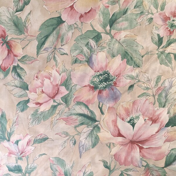 Floral Chintz Fabric - Etsy
