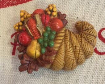 Horn of Plenty Pin - Etsy