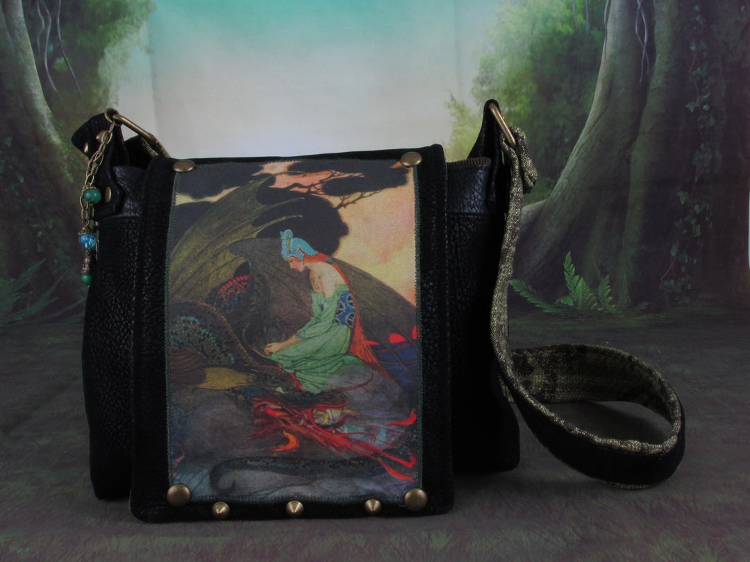 Medieval Bag Renaissance Celtic Shoulder/messenger Bag With Elenore ...