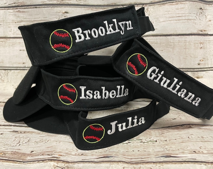 Softball Visor Personalized, Custom Softball Visor, Softball Visor With ...