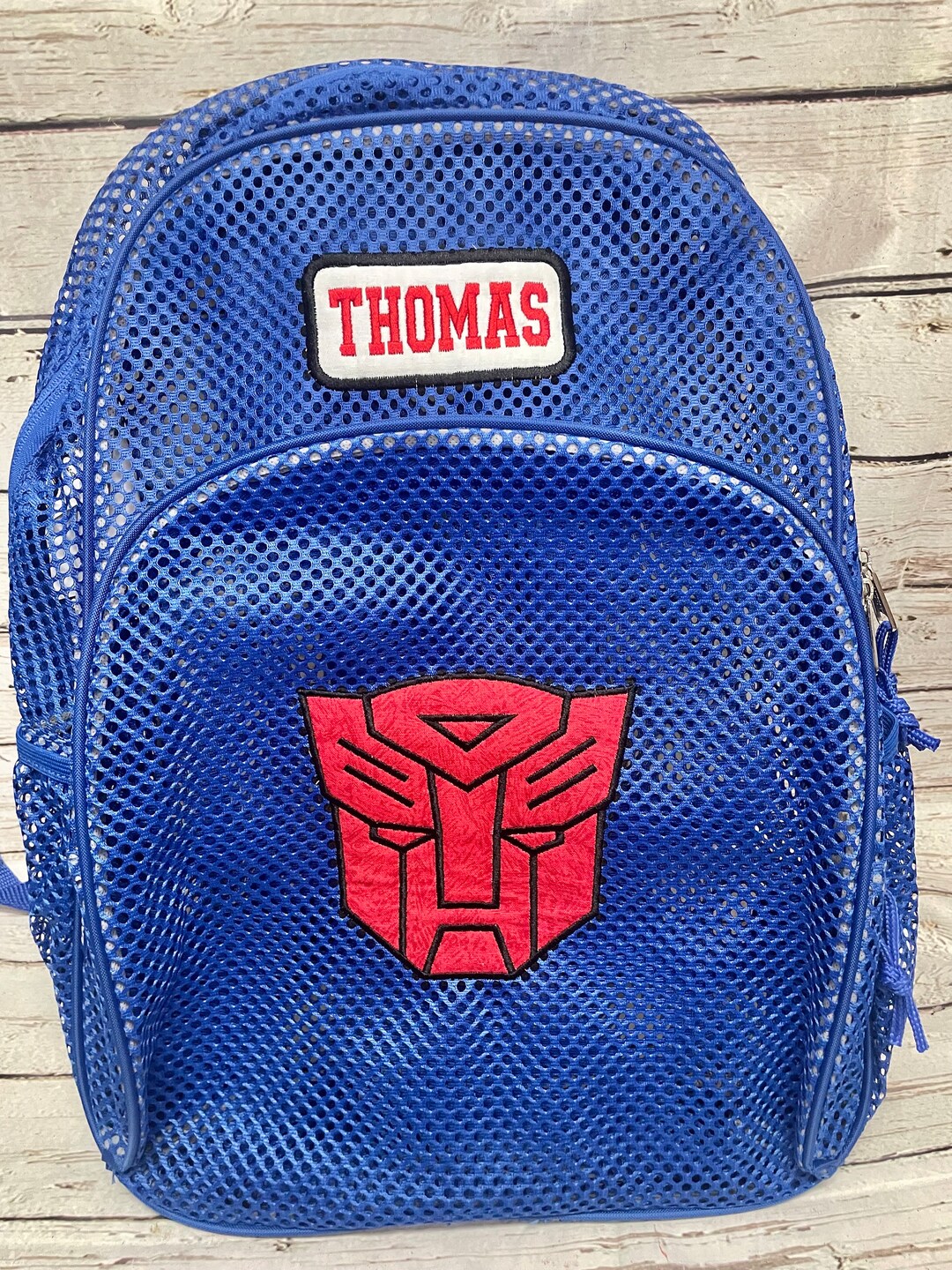 Mesh Backpack With Autobot Transformer and Name - Etsy