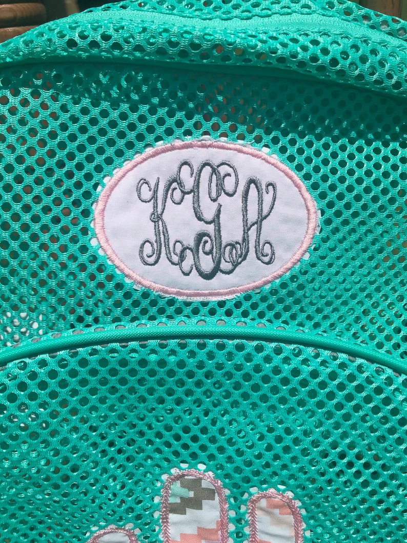 Mesh Backpack with Cactus and Name or Monogram | Etsy