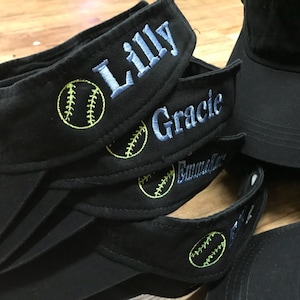 Softball Visor Personalized, Custom Softball Visor, Softball Visor With ...