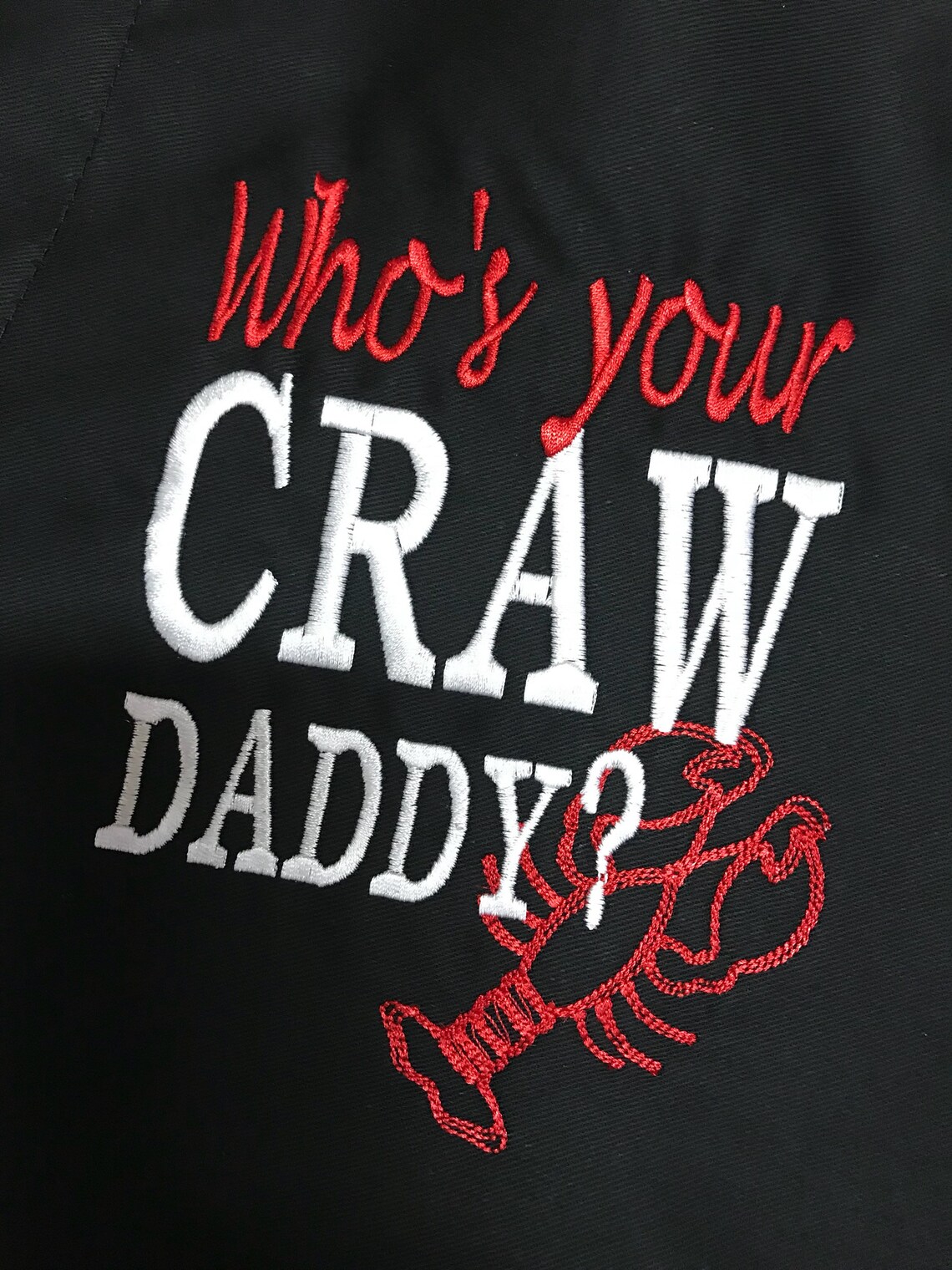 Who's Your Craw Daddy Apron - Etsy