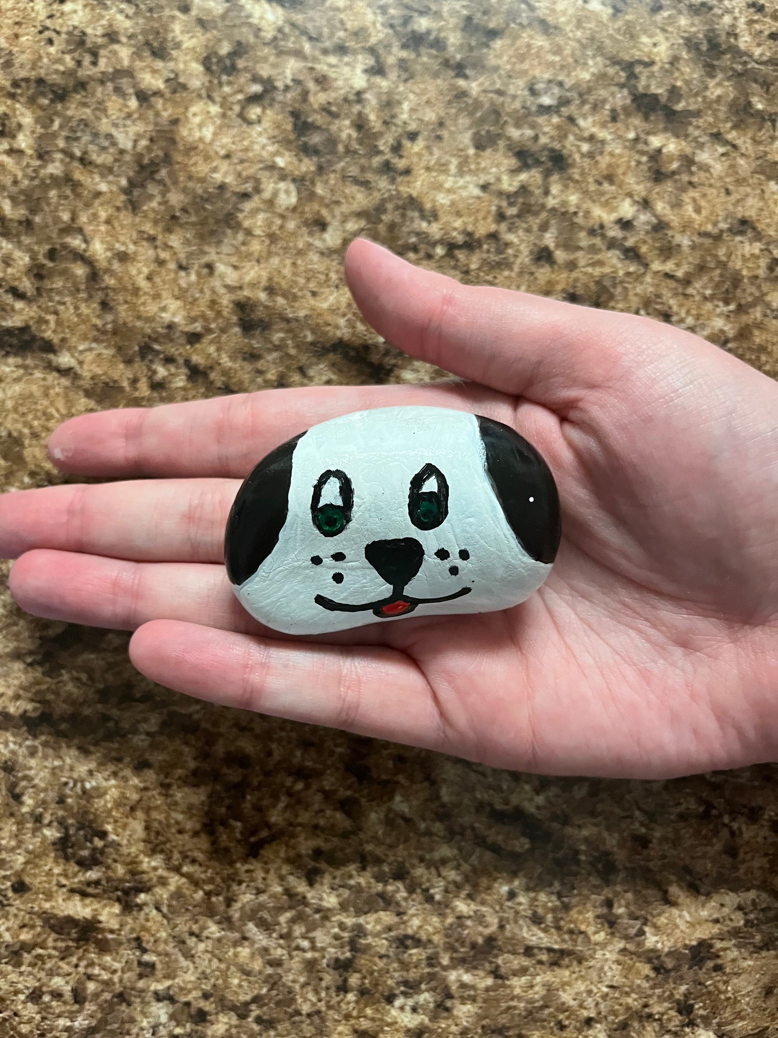 Hand Painted Dog Rock - Etsy