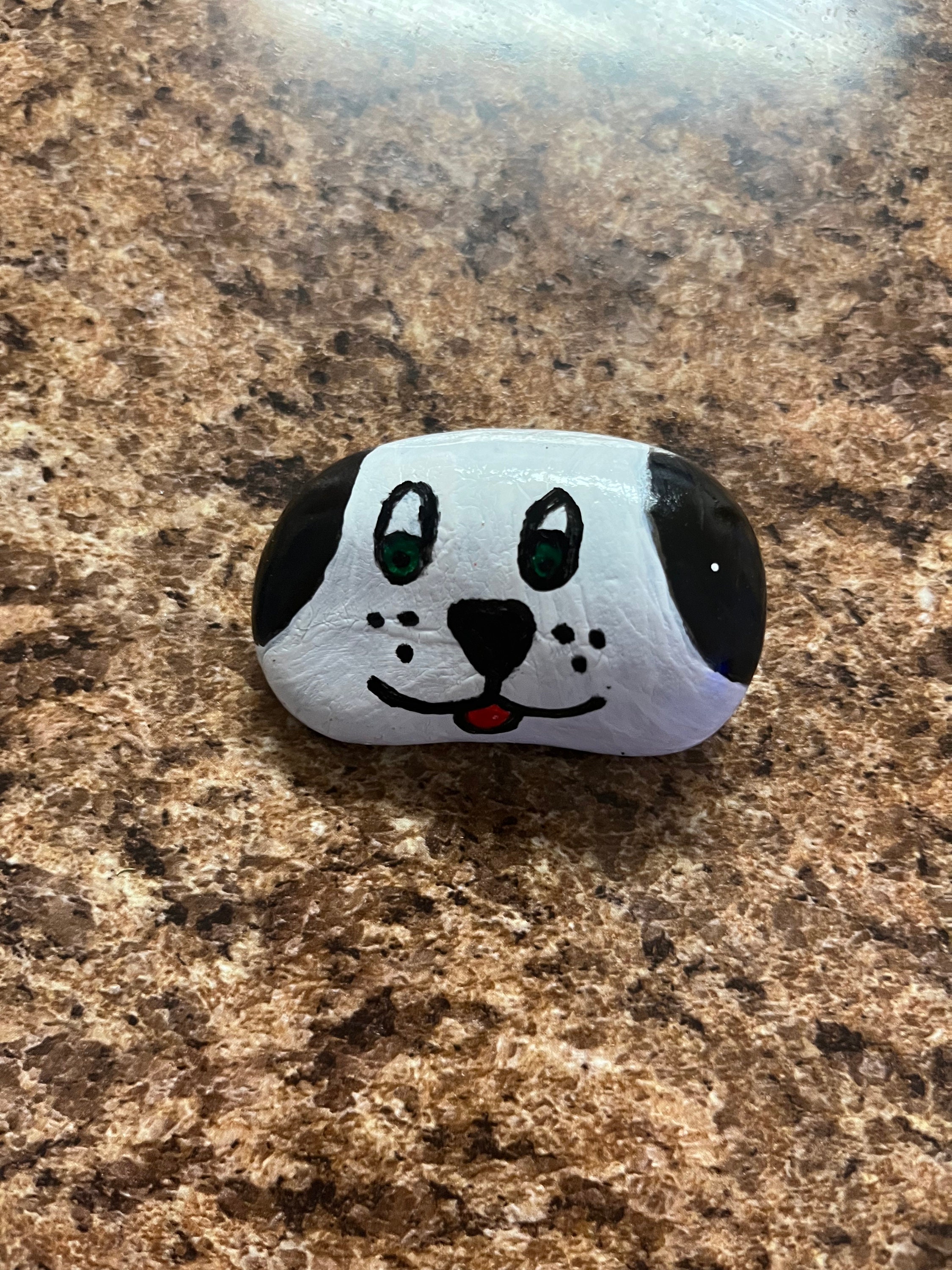 Hand Painted Dog Rock - Etsy