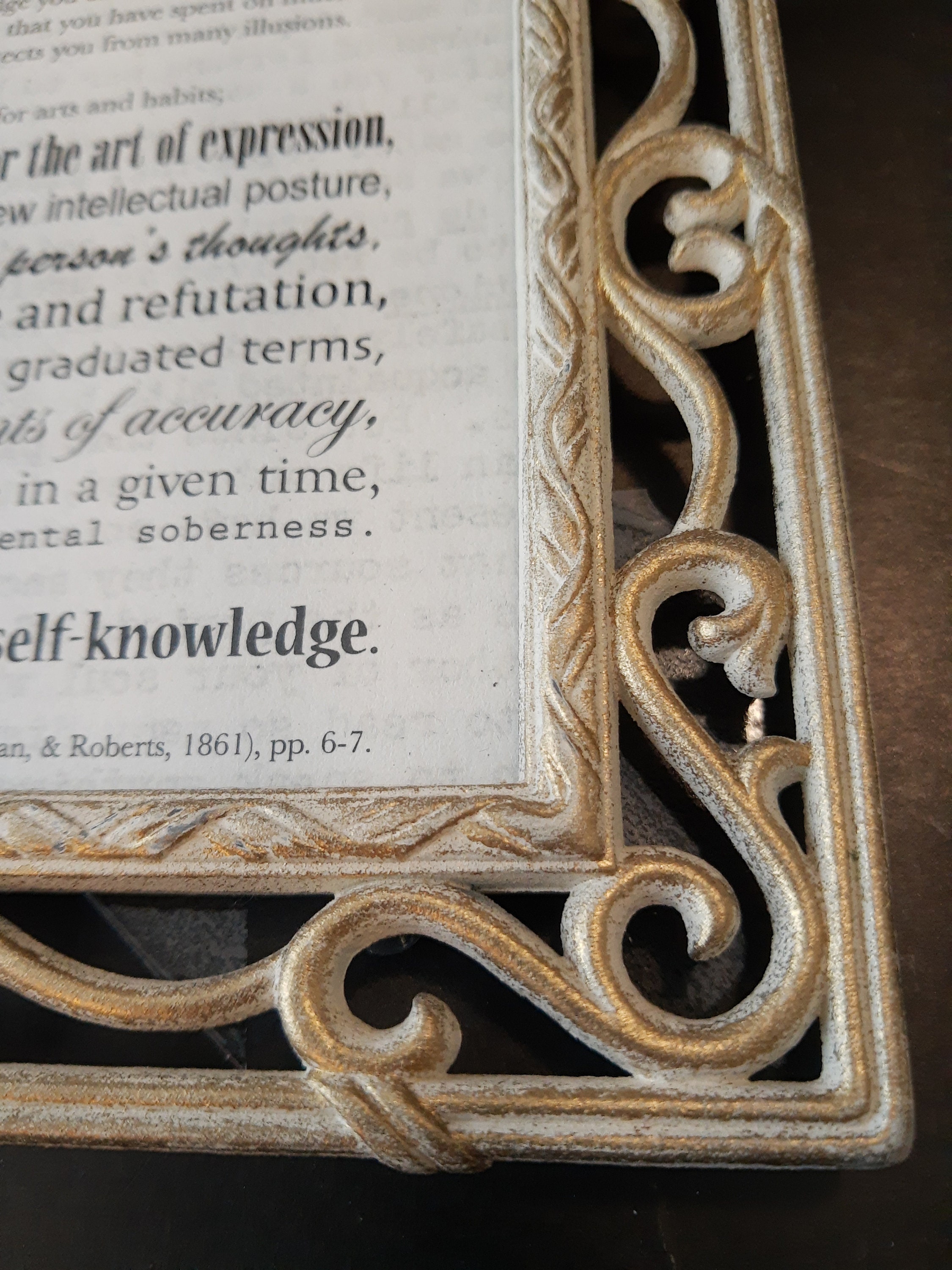 You Write a Dissertation Plaque on Old Paper in Gold Filigree Frame - Etsy