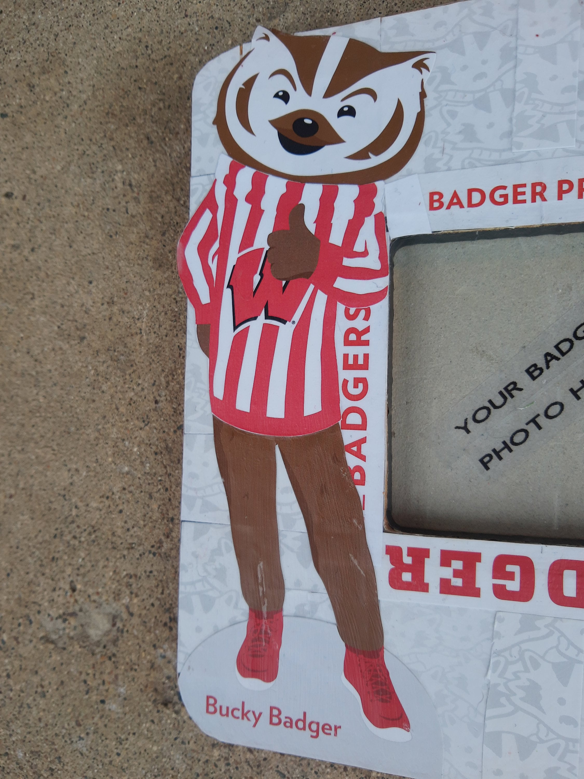 Bucky Badger Picture Frame - Etsy
